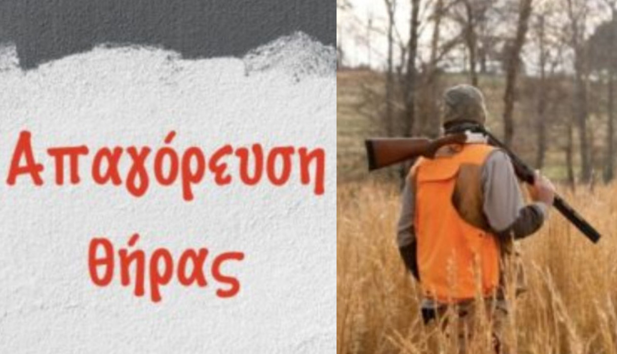 ΑΠΑΓΟΡΕΥΣΗ ΘΗΡΑΣ ΣΤΗΝ ΕΥΡΥΤΕΡΗ ΠΕΡΟΧΗ ΤΟΥ ΔΗΜΟΥ ΑΡΙΔΑΙΑΣ | TASTV.gr ...