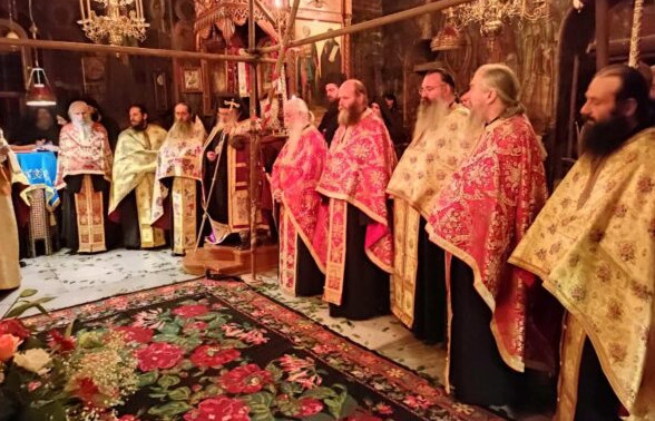 Ο ΣΕΒΑΣΜΙΩΤΑΤΟΣ ΠΡΟΕΞΑΡΧΩΝ ΣΤΗΝ ΠΑΝΗΓΥΡΗ ΤΗΣ ΝΕΑΣ ΣΚΗΤΗΣ ΑΓ. ΟΡΟΥΣ ...