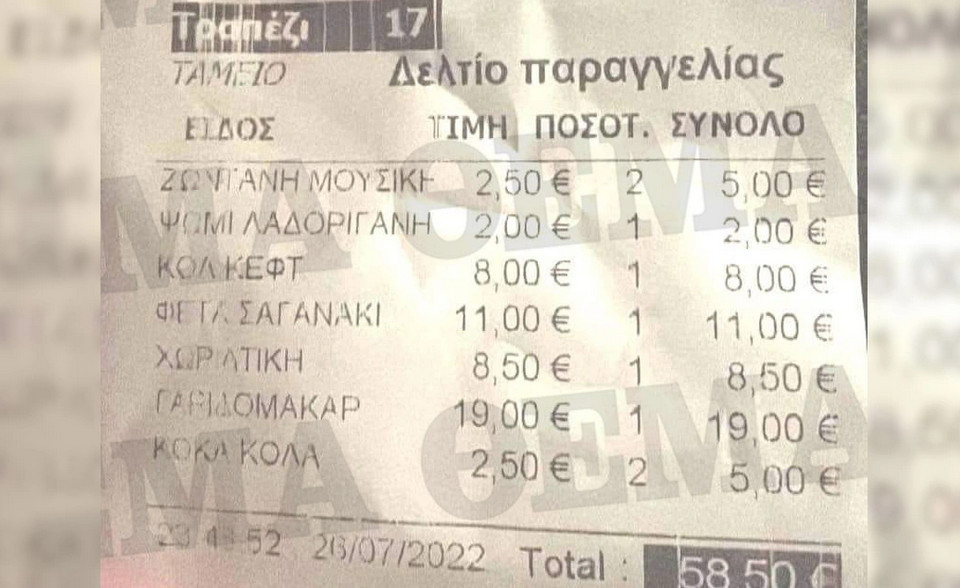 ΤΑΒΕΡΝΑ ΧΡΕΩΝΕΙ ΣΤΟΝ ΛΟΓΑΡΙΑΣΜΟ ΚΑΙ ΤΗ... ΖΩΝΤΑΝΗ ΟΡΧΗΣΤΡΑ ΜΕ ΑΠΟΔΕΙΞΗ ...