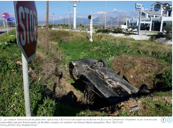 ΠΟΣΟΙ ΑΚΟΜΗ ΈΛΛΗΝΕΣ ΠΡΕΠΕΙ ΝΑ ΣΚΟΤΩΘΟΥΝ ΣΕ ΤΡΟΧΑΙΑ | TASTV.gr | Τα νέα ...