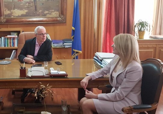 ΣΥΝΑΝΤΗΣΗ ΘΕΟΔΩΡΑΣ ΤΖΑΚΡΗ ΜΕ ΤΟΝ ΥΠΟΥΡΓΟ ΑΓΡΟΤΙΚΗΣ ΑΝΑΠΤΥΞΗΣ ΚΑΙ ΤΟΝ ...