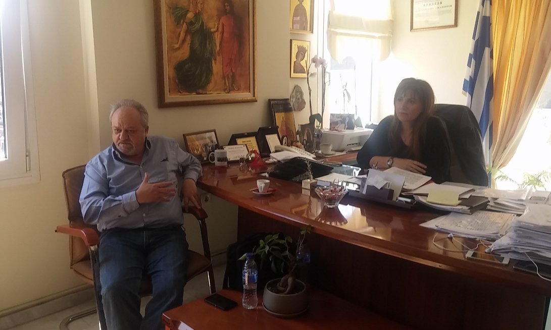 ΣΥΝΑΝΤΗΣΗ ΤΗΣ ΔΗΜΑΡΧΟΥ ΣΚΥΔΡΑΣ ΚΑΤΕΡΙΝΑΣ ΙΓΝΑΤΙΑΔΟΥ ΜΕ ΤΟΝ ΑΝΤΙΠΡΟΕΔΡΟ ...