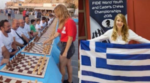 Η 18ΧΡΟΝΗ ΣΤΑΥΡΟΥΛΑ ΤΣΟΛΑΚΙΔΟΥ ΠΑΓΚΟΣΜΙΑ ΠΡΩΤΑΘΛΗΤΡΙΑ ΣΤΟ ΣΚΑΚΙ | TASTV ...