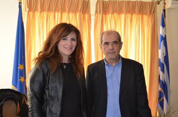 ΣΥΝΑΝΤΗΣΗ ΤΗΣ ΔΗΜΑΡΧΟΥ ΣΚΥΔΡΑΣ Κ. ΙΓΝΑΤΙΑΔΟΥ ΜΕ ΤΟΝ ΒΟΥΛΕΥΤΗ ΠΕΛΛΑΣ Χ ...